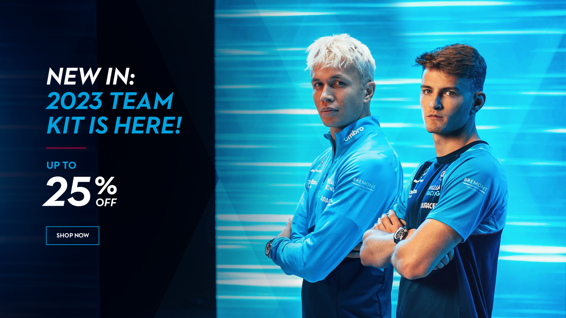 Our 2023 Team Kit is officially on sale | Atlassian Williams Racing