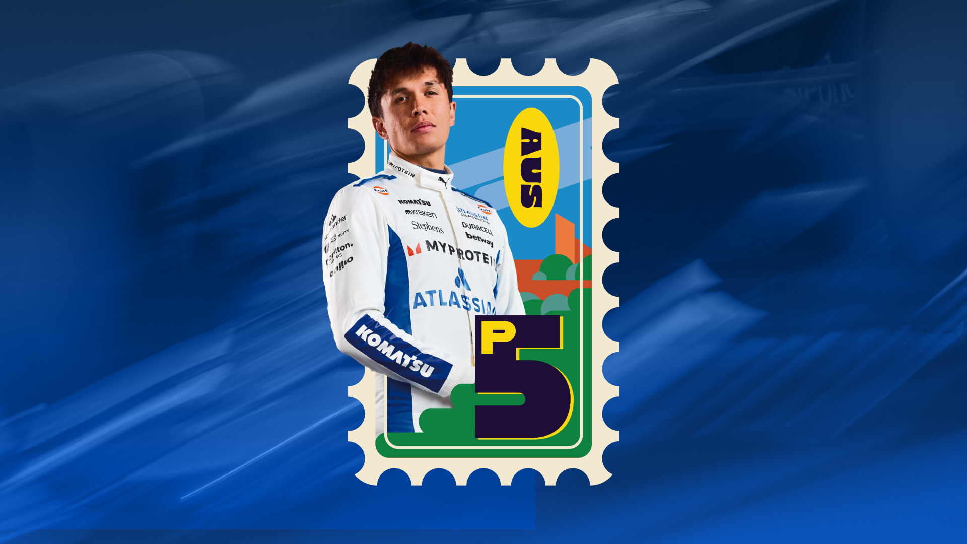 Unlock the Alex Albon P5 Australia Badge | Atlassian Williams Racing
