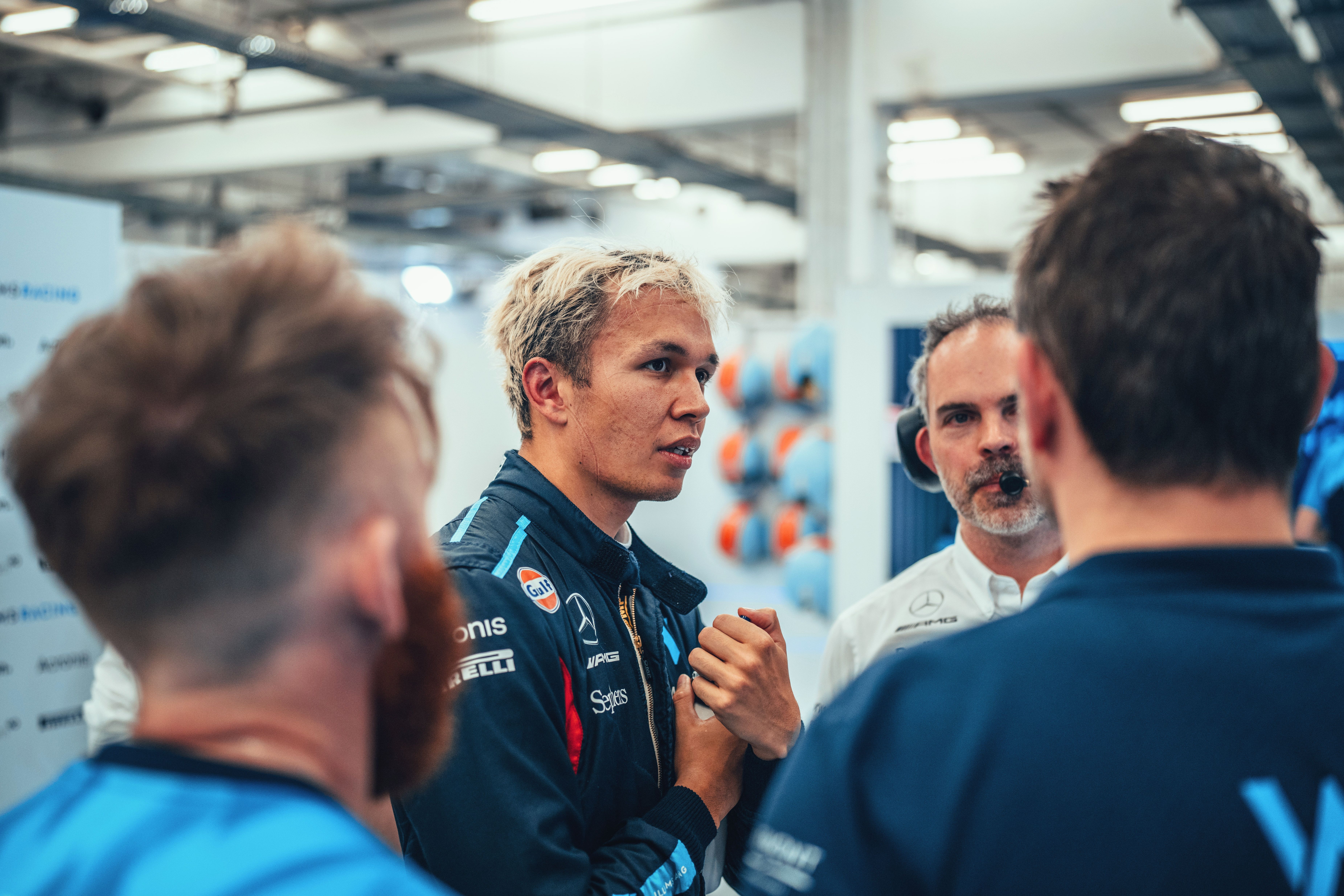 In Photos: Alex Albon completes 53 laps in Saturday’s first session ...