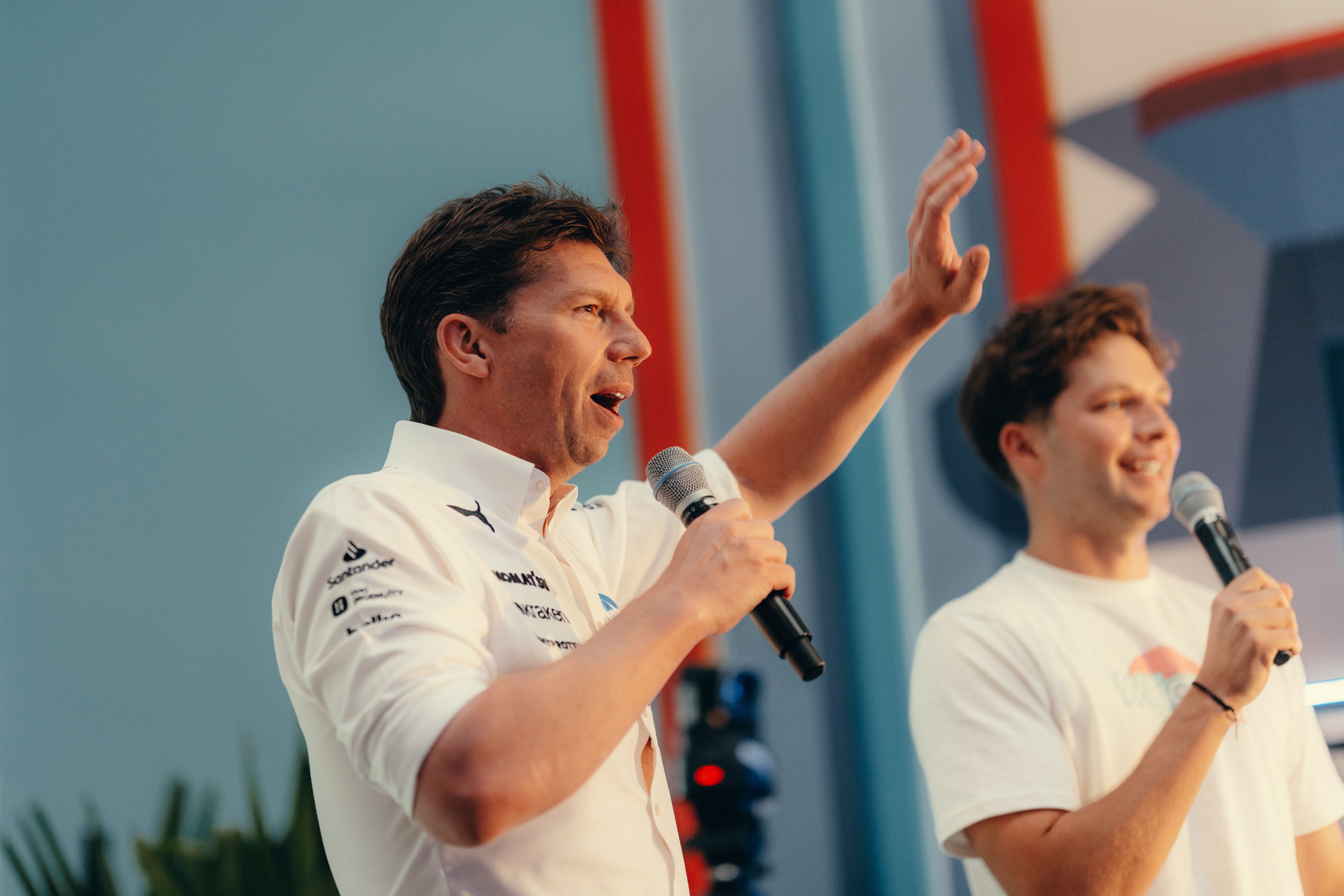 WATCH: James speaks at our Miami Fan Zone | Atlassian Williams Racing