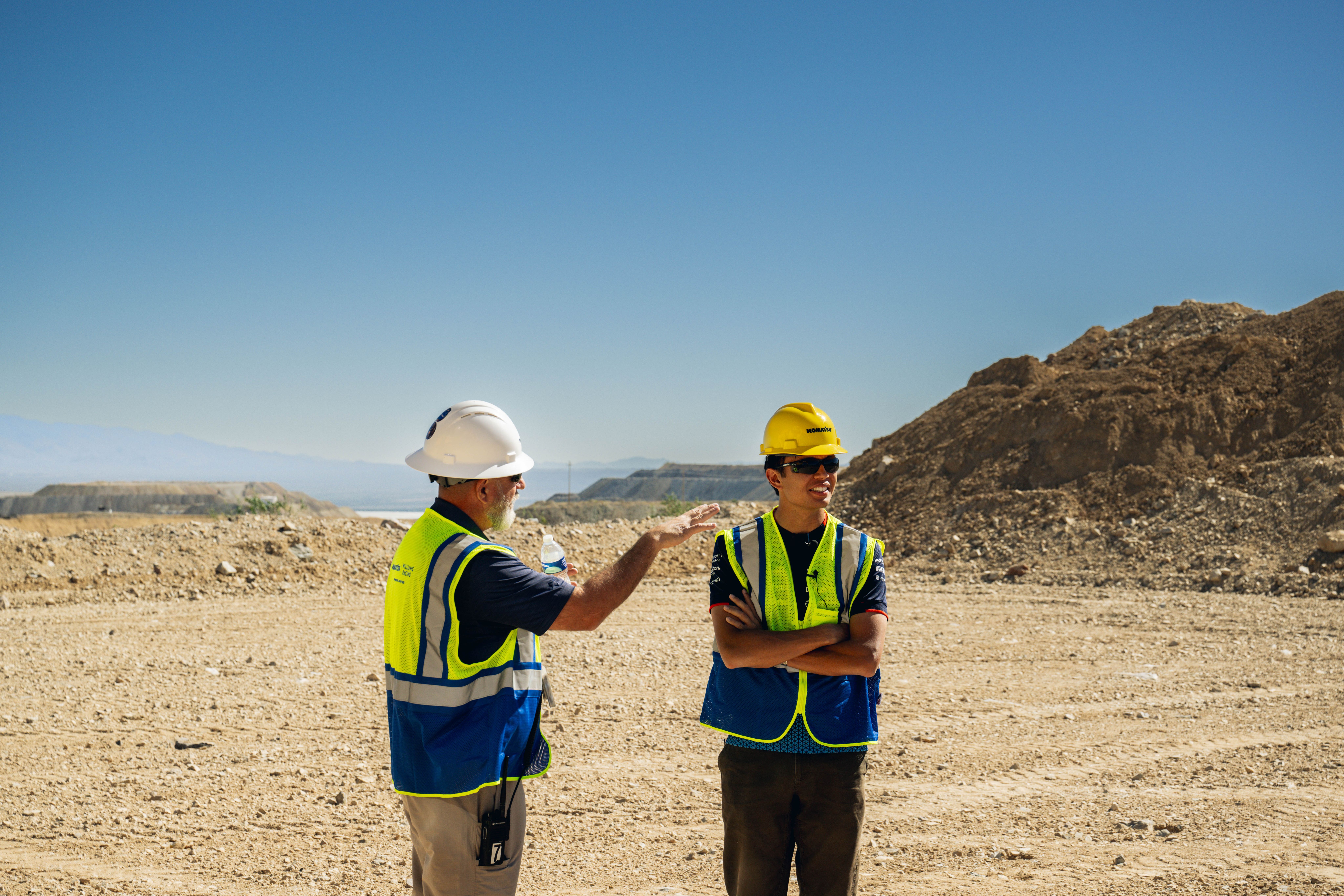 IN PHOTOS: Alex & Franco's Komatsu truck challenge | Atlassian Williams ...