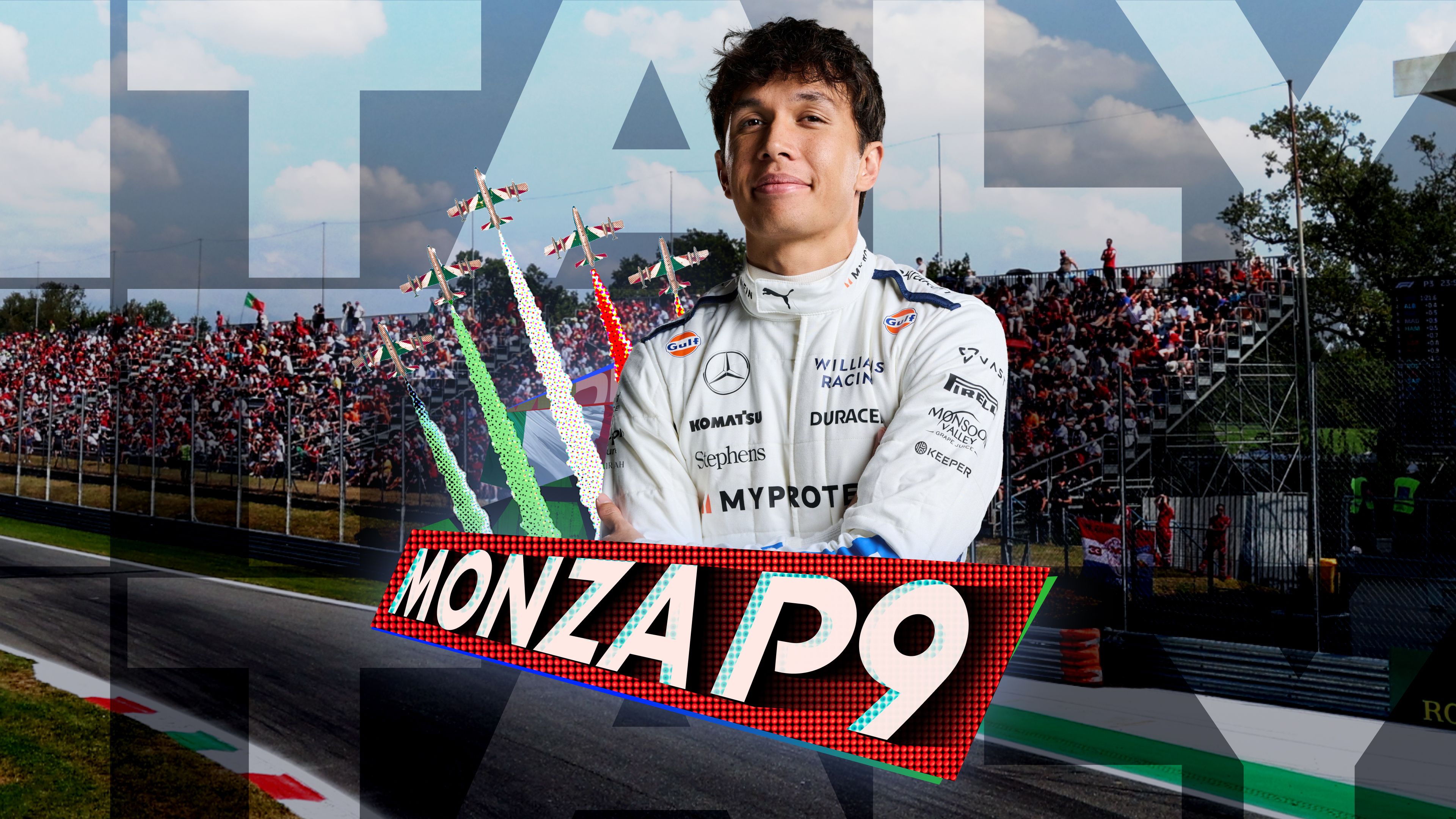 Claim the exclusive Alex P9 Italy badge | Atlassian Williams Racing