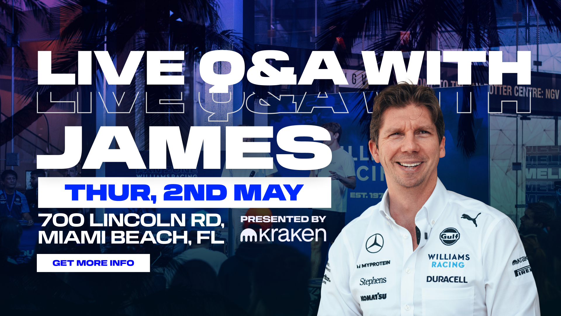 Join James Vowles at our Miami Fan Zone on Thursday | Atlassian ...