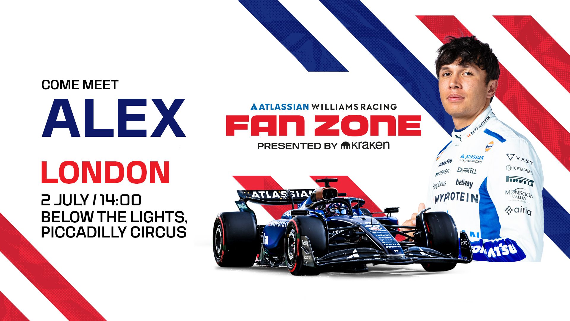 Confirmed Atlassian Williams Racing London Fan Zone 2025 Q&A timings ...