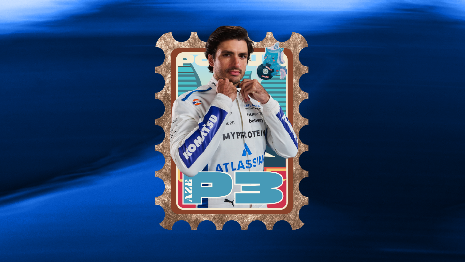 Grab Your Baku Podium Badge | Atlassian Williams Racing