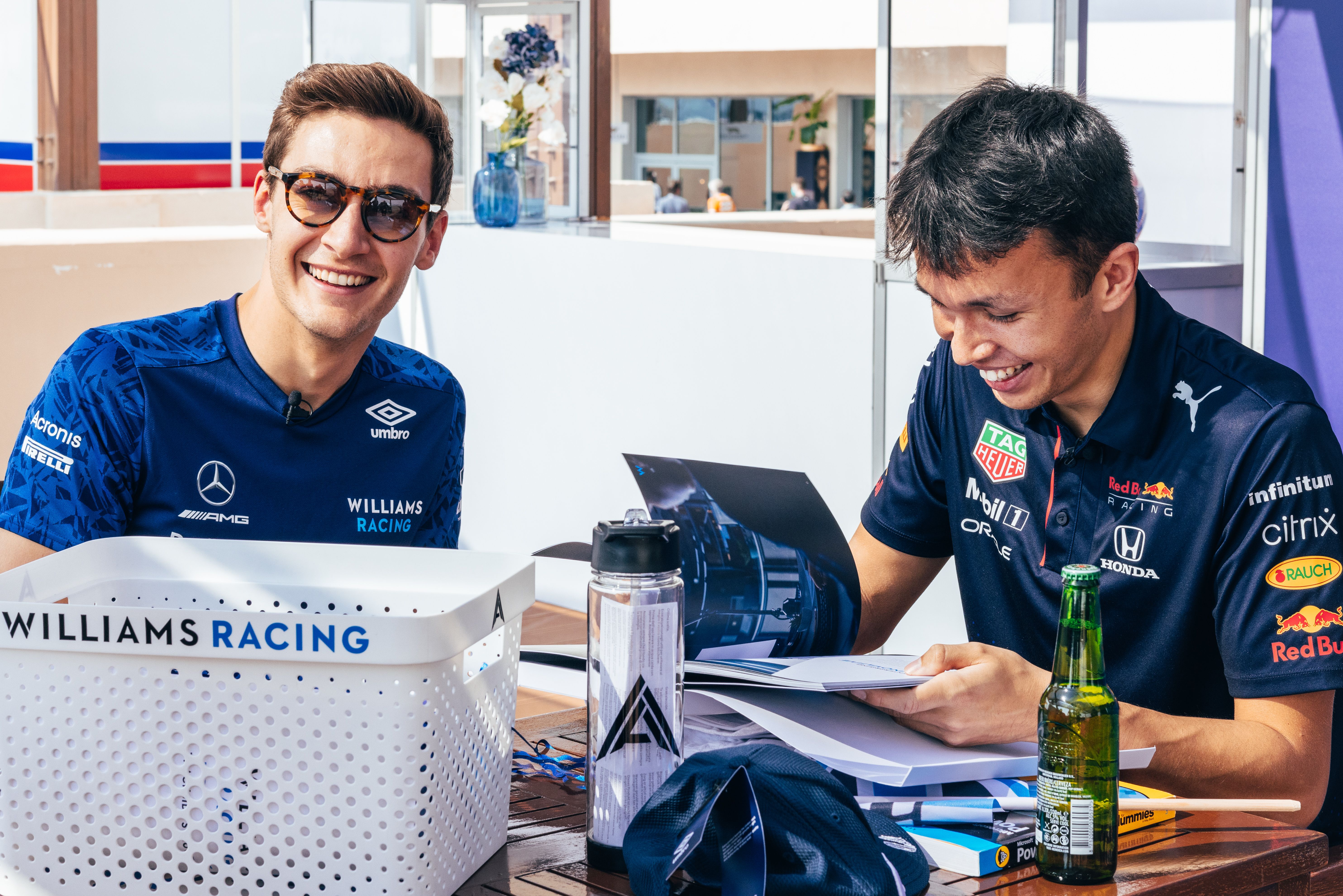 George Russell & Alex Albon | The Handover | Williams Racing ...