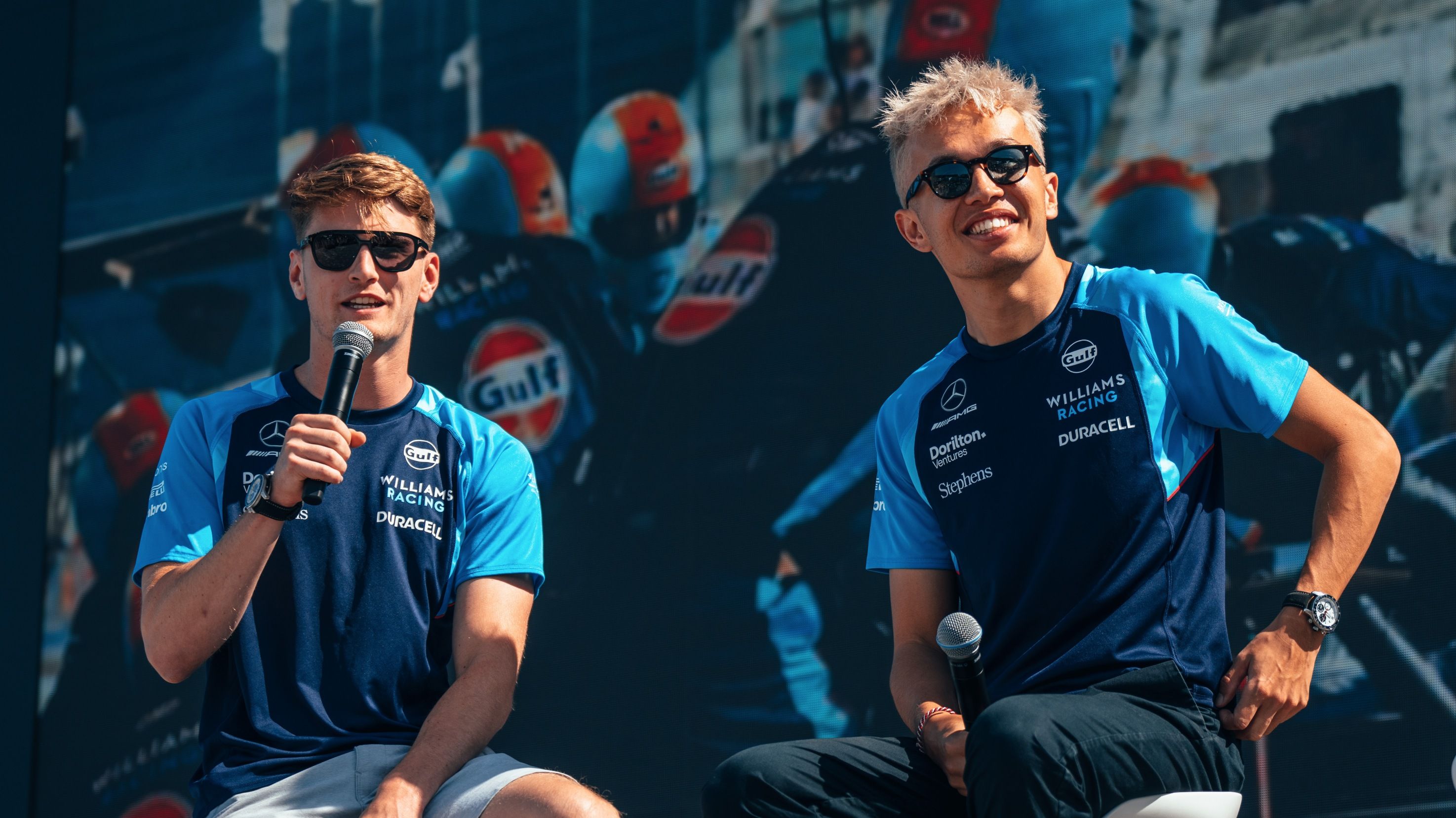 WATCH: Alex Albon and Logan Sargeant share their debut race memories ...