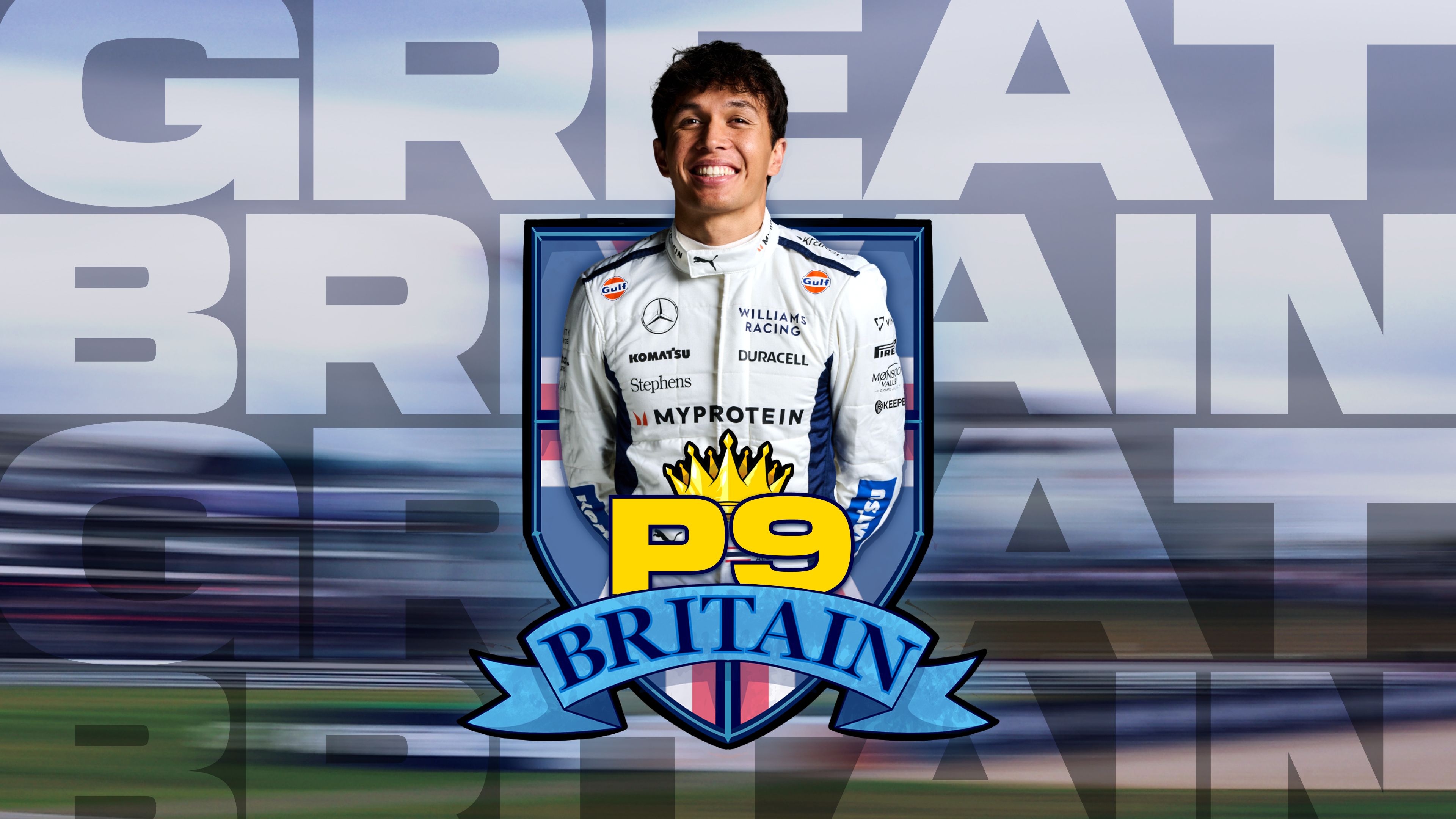 Unlock our exclusive Britain P9 badge | Atlassian Williams Racing