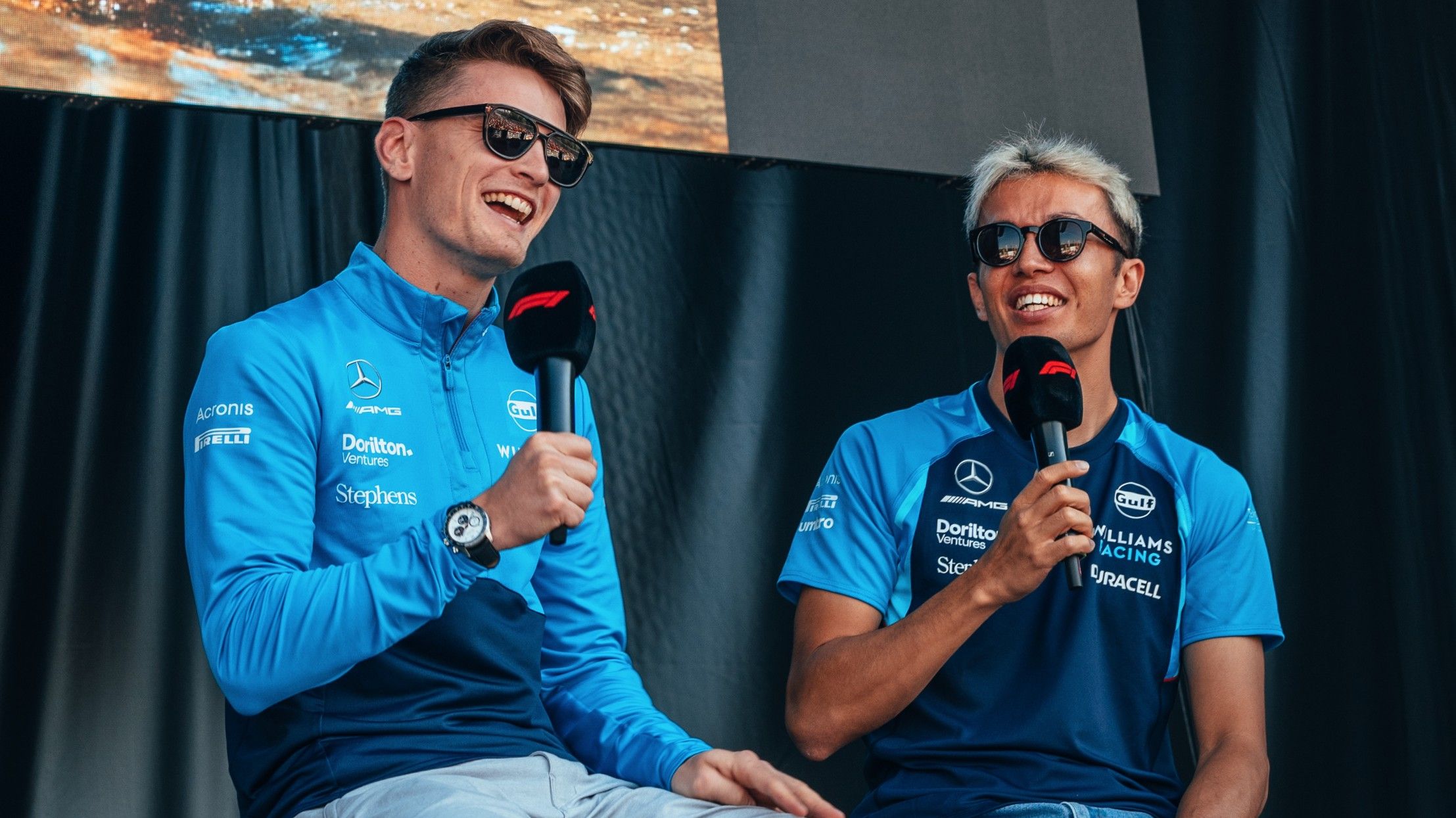 WATCH: Logan and Alex take to the stage | Atlassian Williams Racing