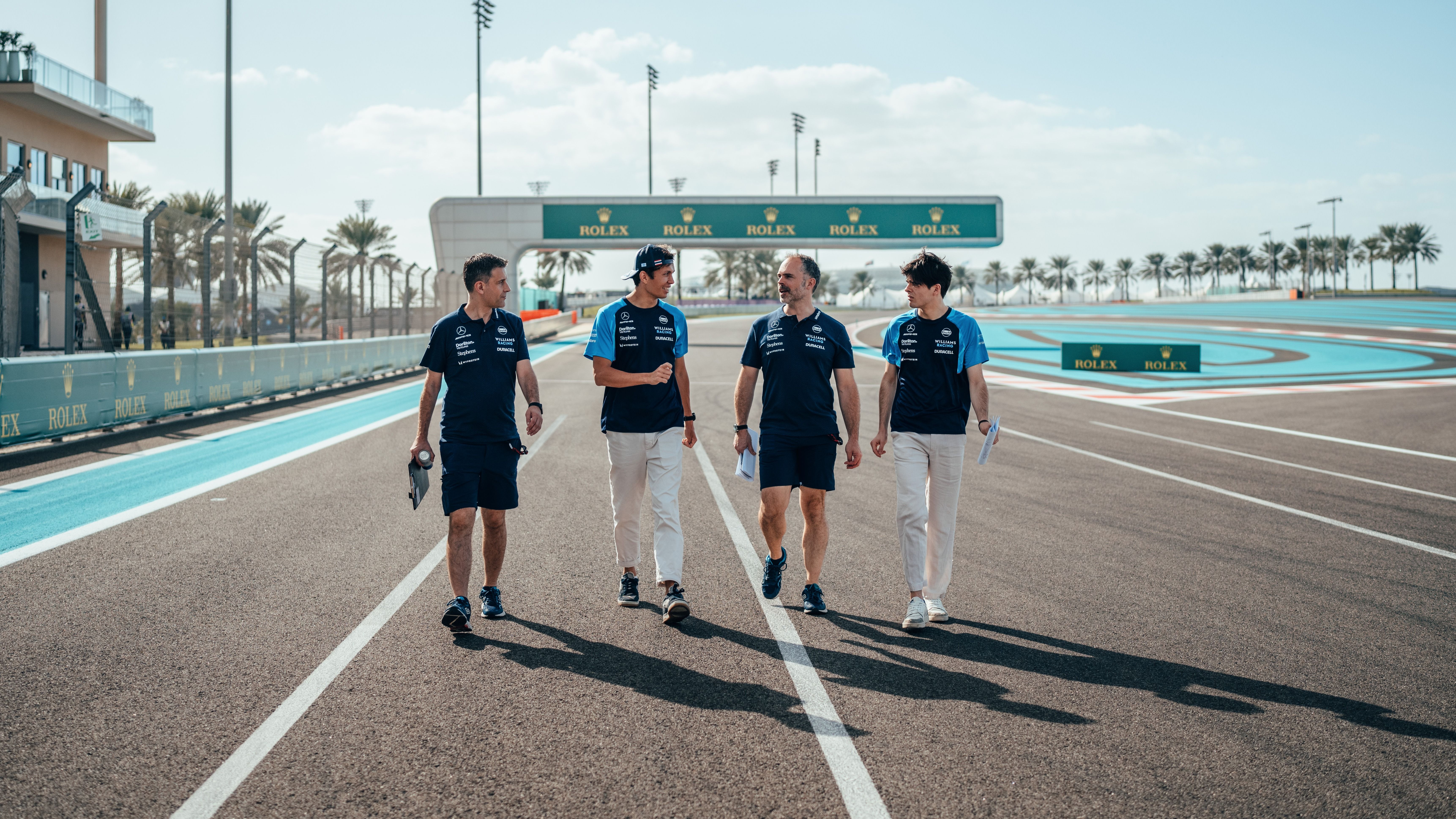 WATCH: Join our Yas Marina Track Walk | Atlassian Williams Racing