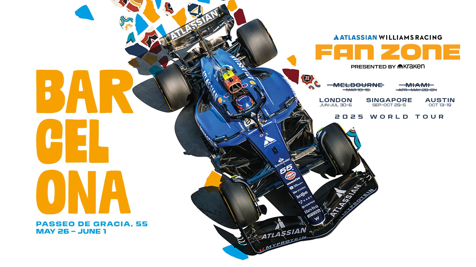 Atlassian Williams Racing Fan Zone, presented by Kraken, is coming back ...