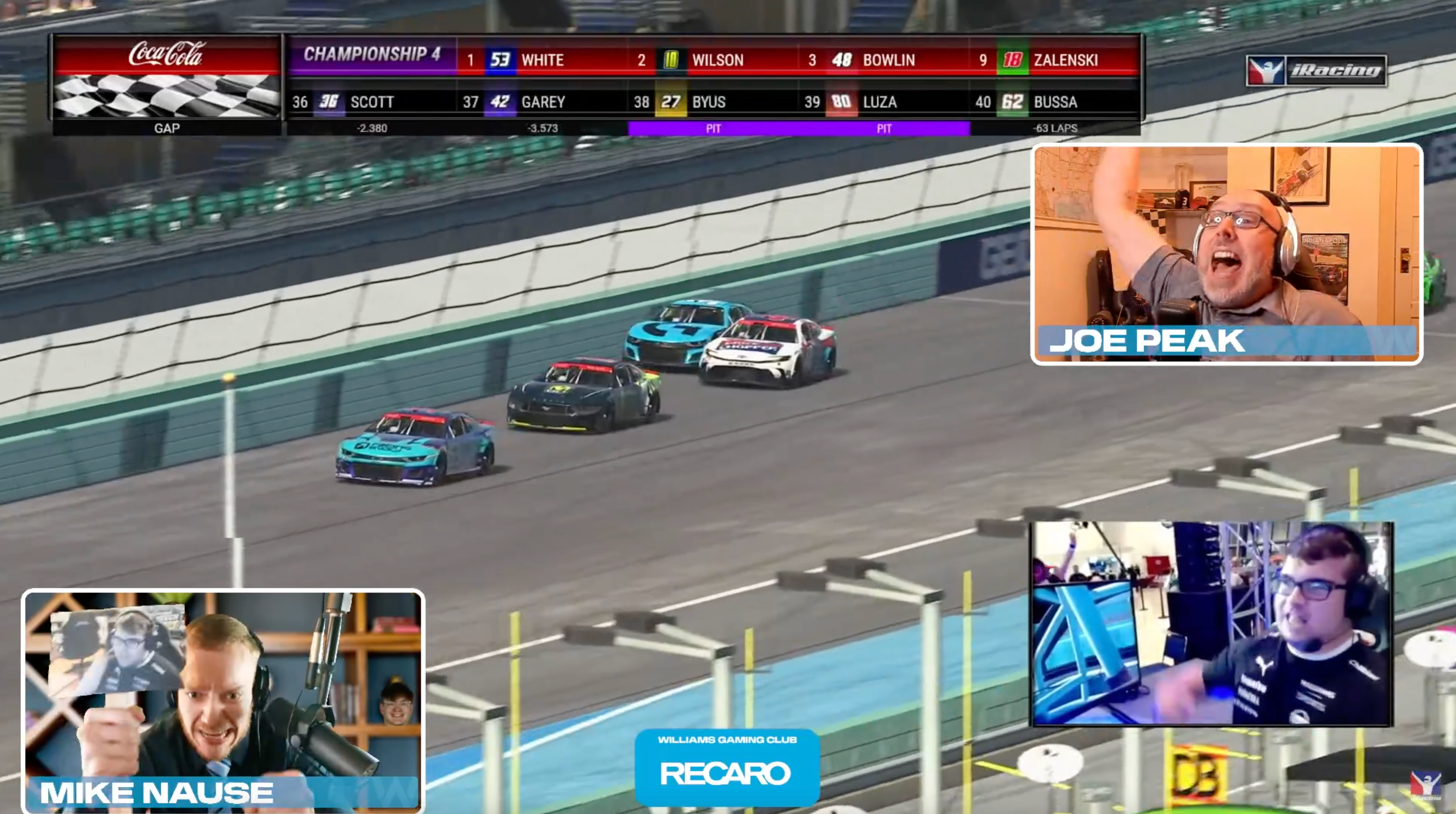 WATCH: The dramatic moment Williams clinched both eNASCAR titles ...