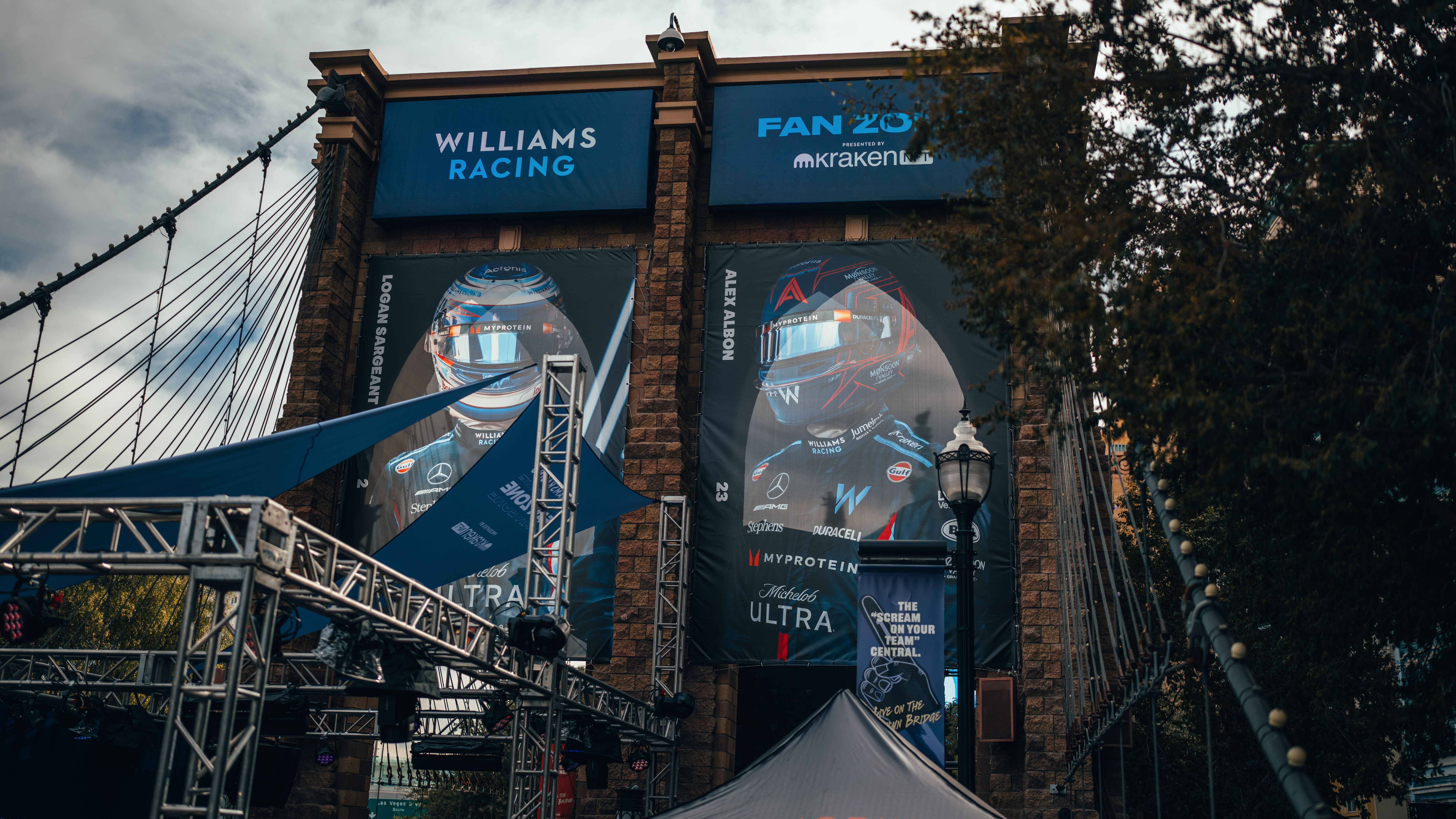 WATCH: A tour of our Las Vegas Fan Zone | Atlassian Williams Racing