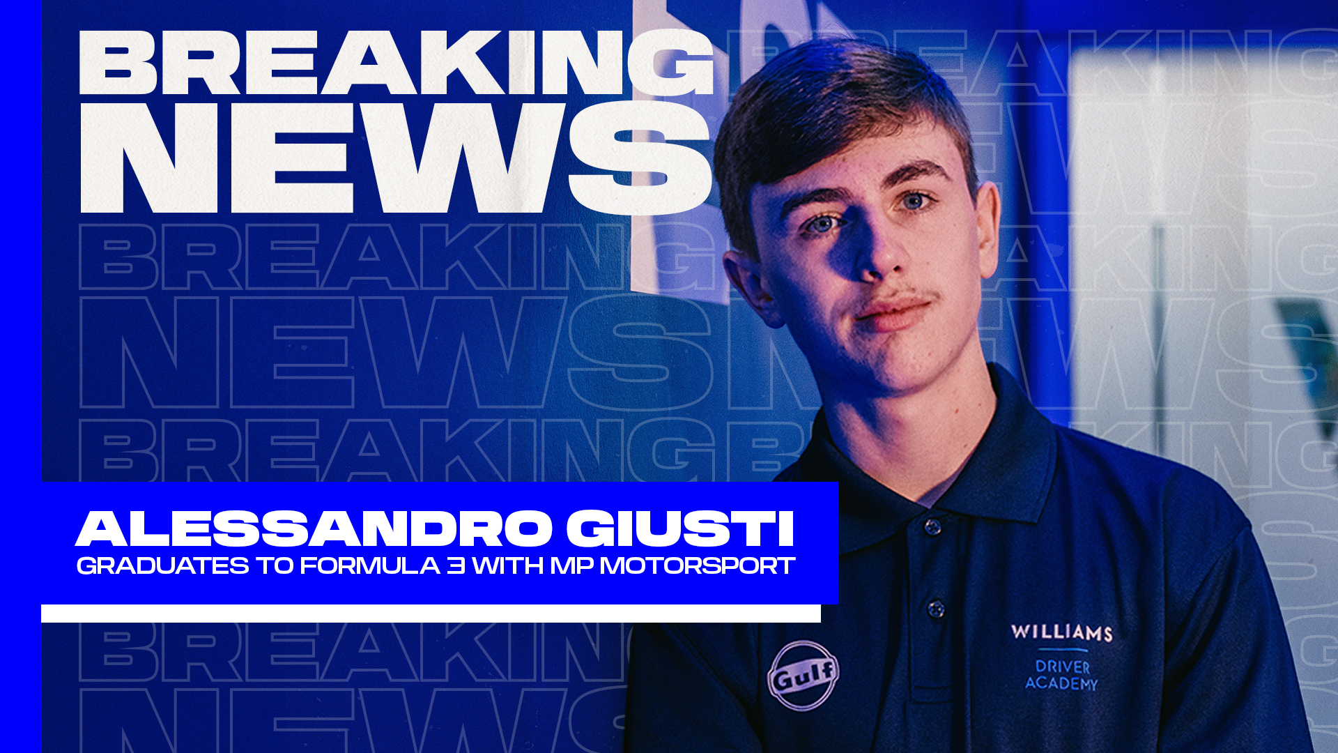 Williams Racing Academy Driver Alessandro Giusti Graduates to FIA ...