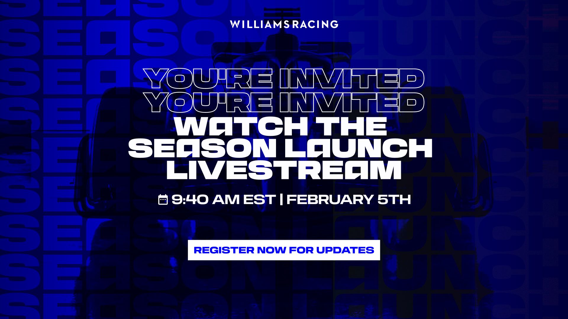 Timings confirmed for Williams Racing's 2024 Season Launch | Atlassian ...