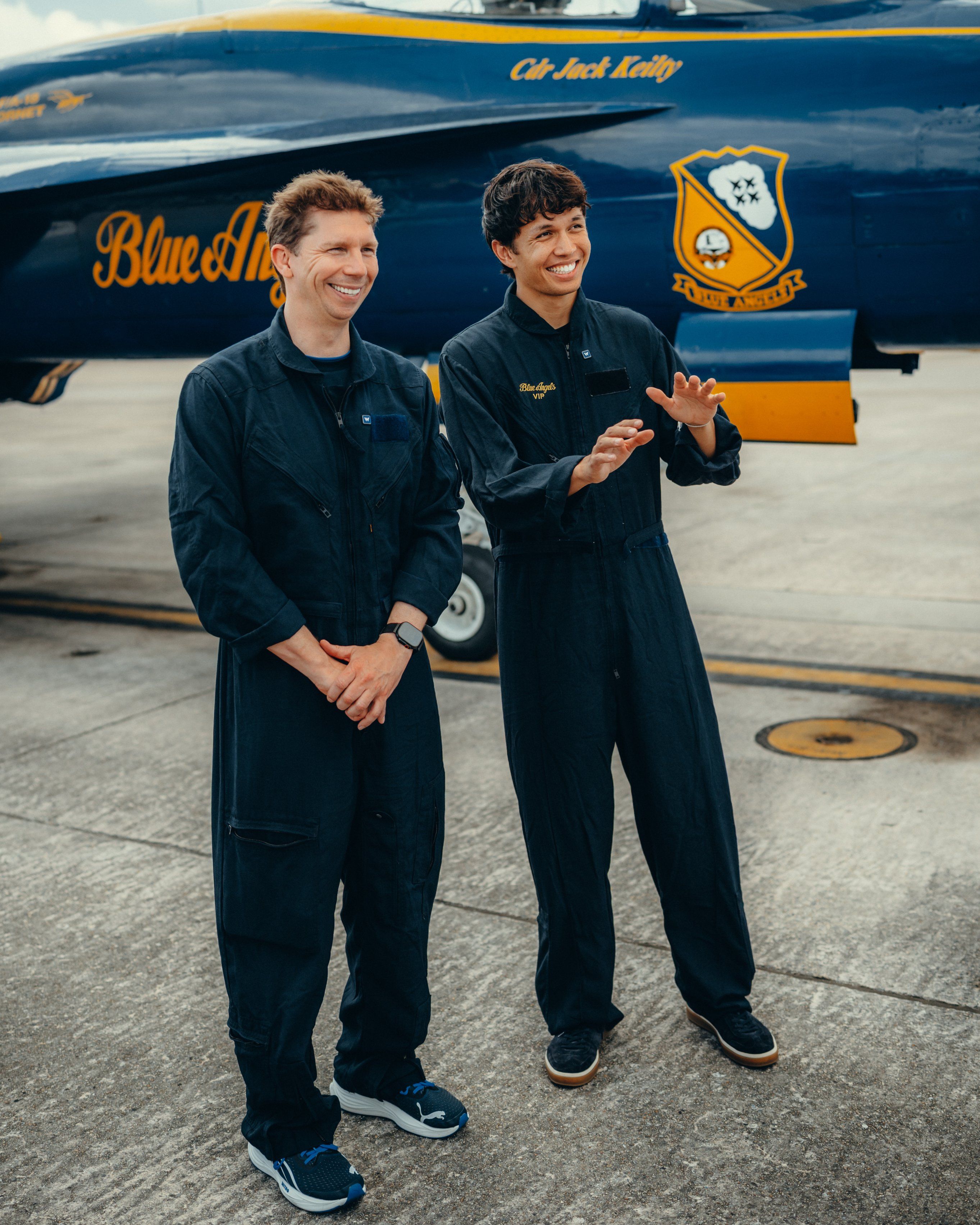 WATCH: Alex Albon and James Vowles Take Flight with the Blue Angels ...