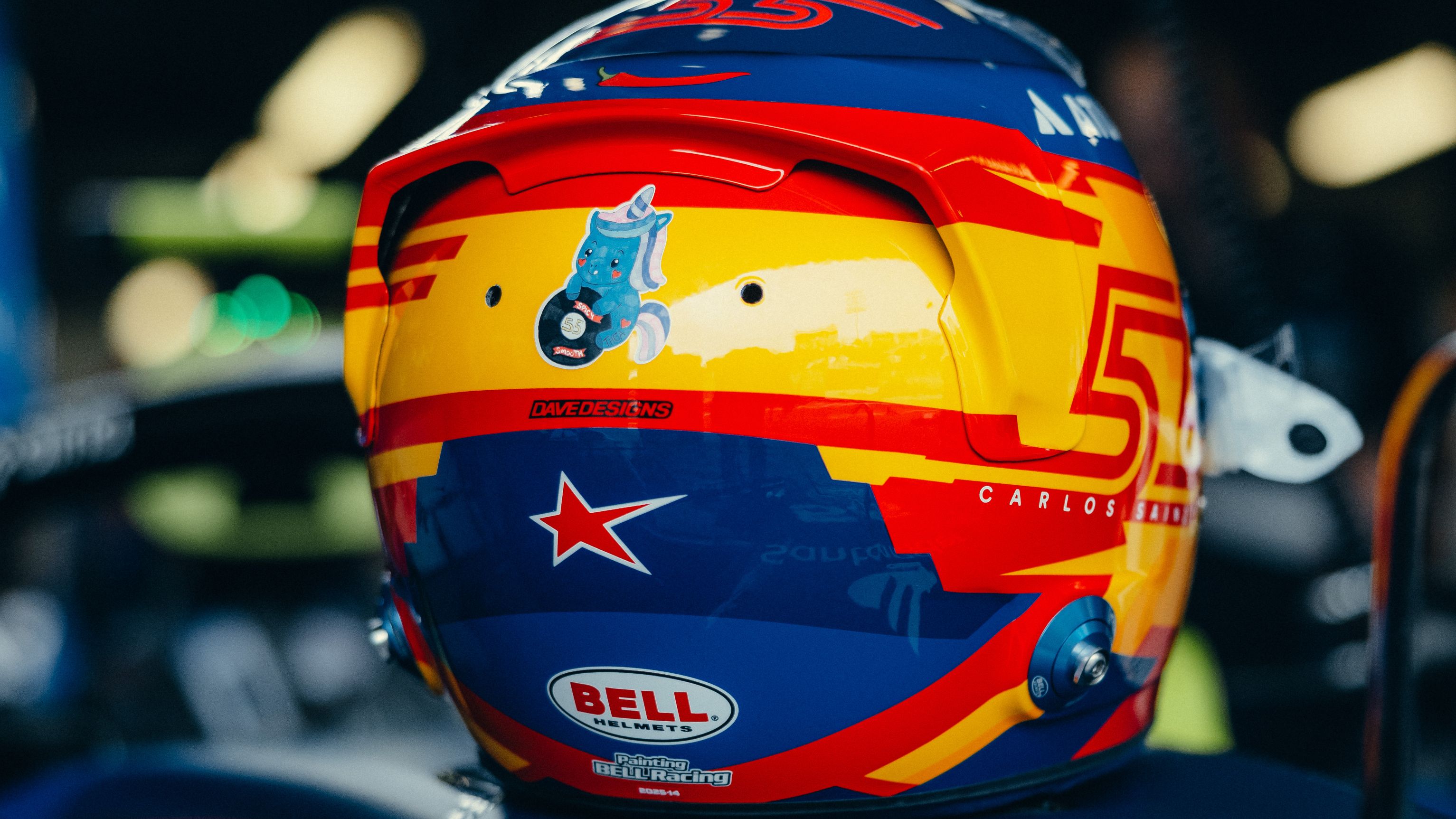 Why Carlos Sainz Has a Unicorn on His Helmet in Baku | Atlassian ...