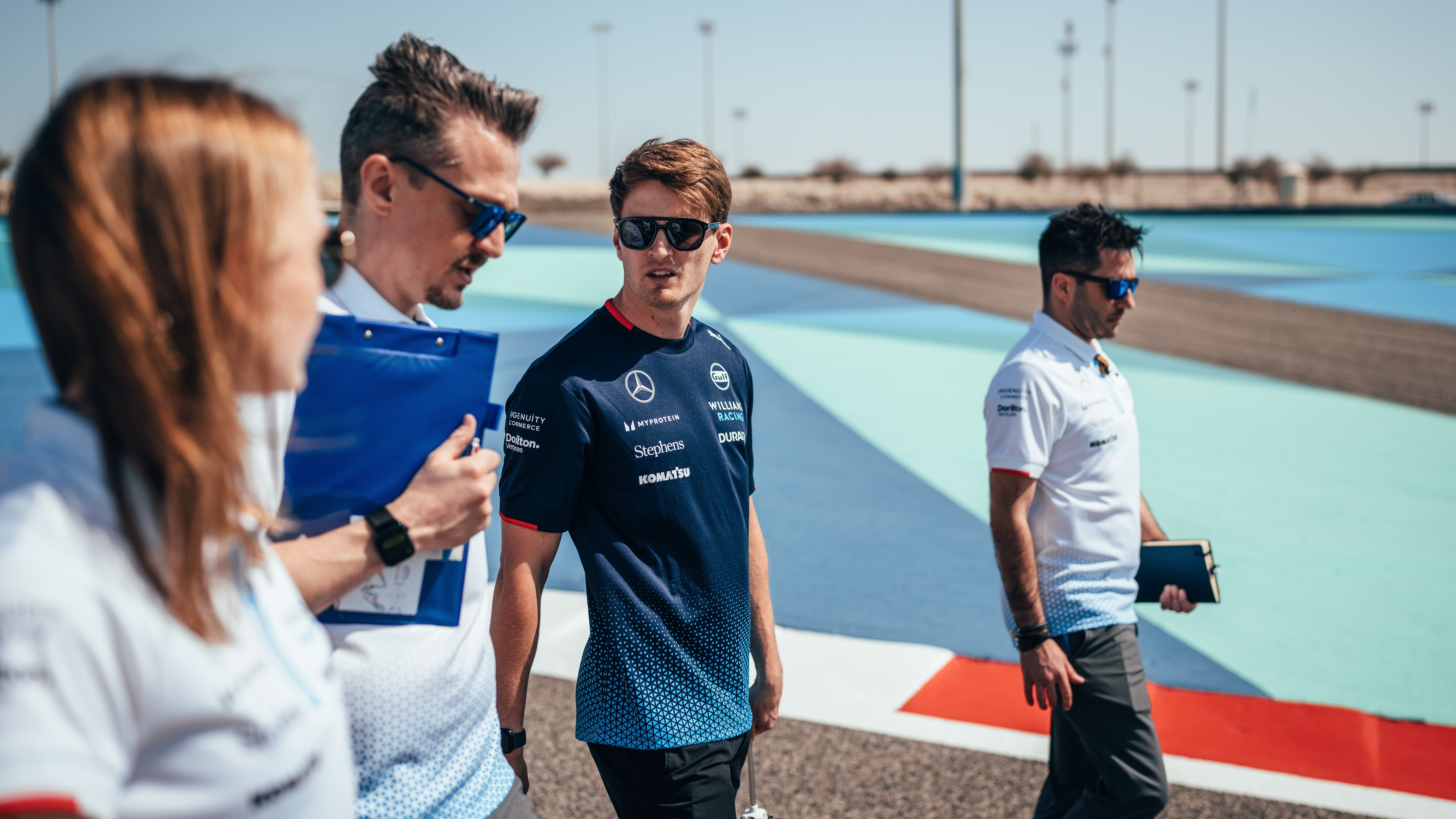 WATCH: The Williams Racing Bahrain Track Walk | Atlassian Williams Racing