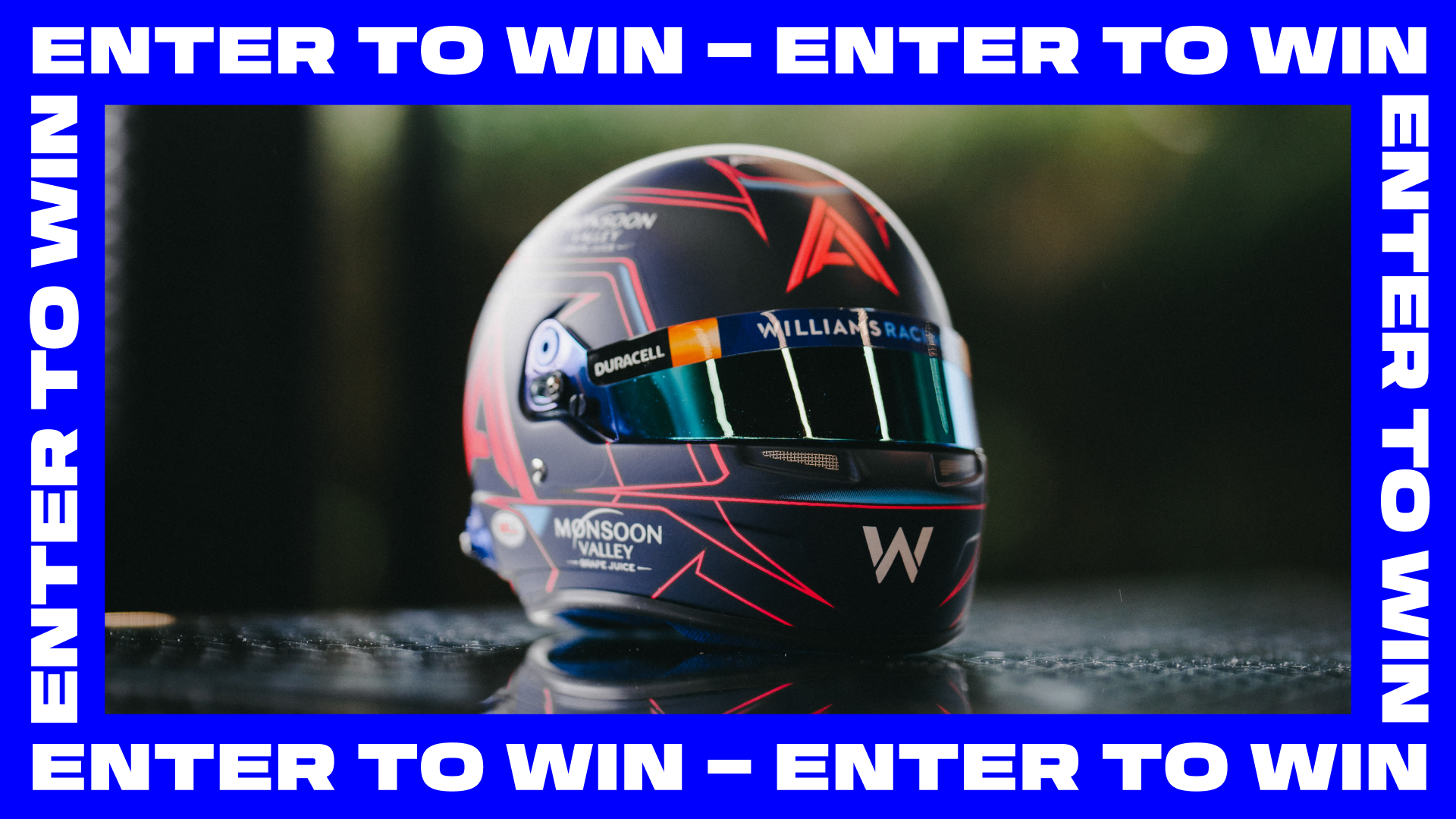 COMPETITION: Win an Alex Albon mini helmet | Atlassian Williams Racing
