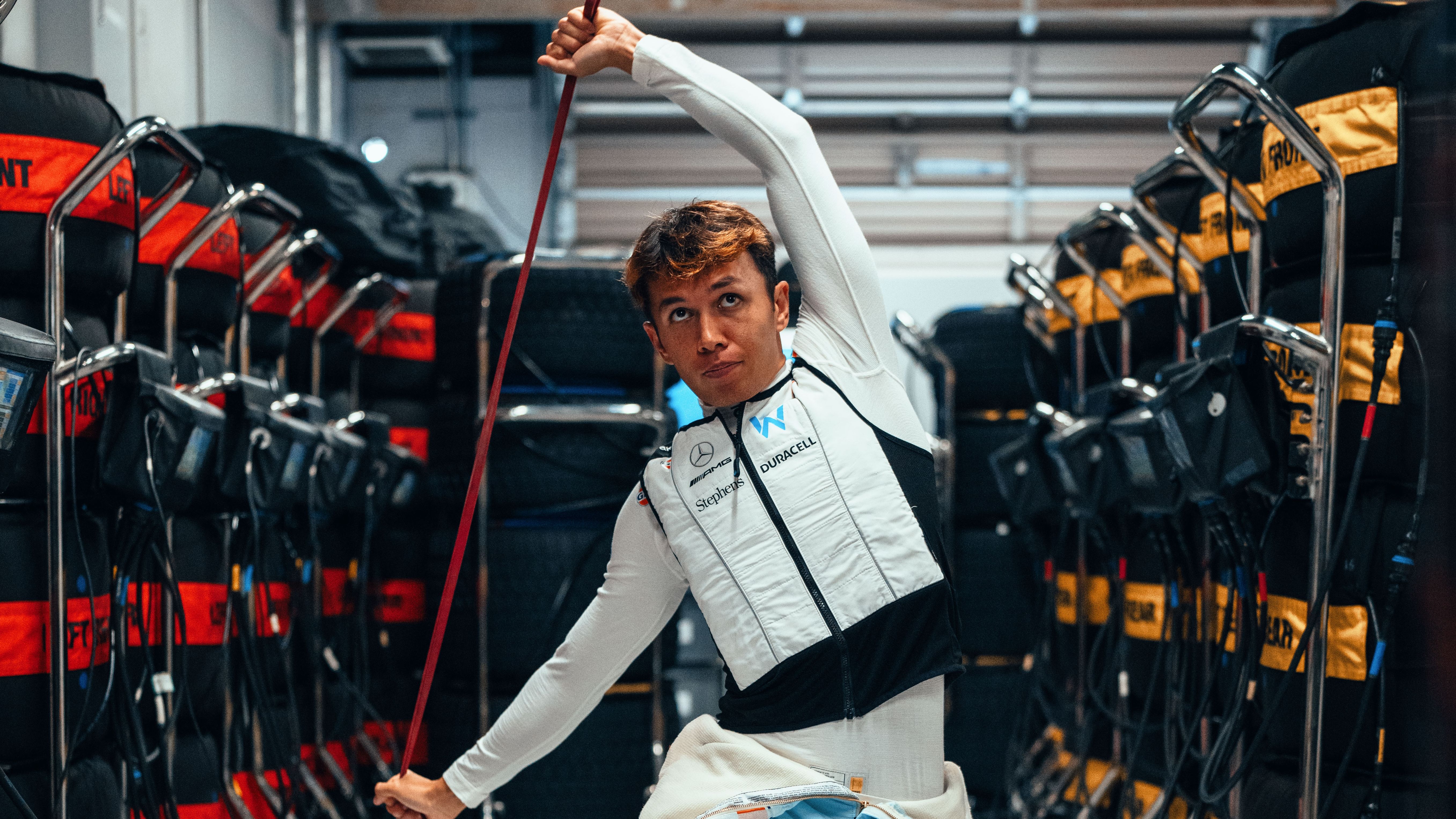 WATCH: Warming up with Alex Albon on Friday in Japan | Atlassian ...